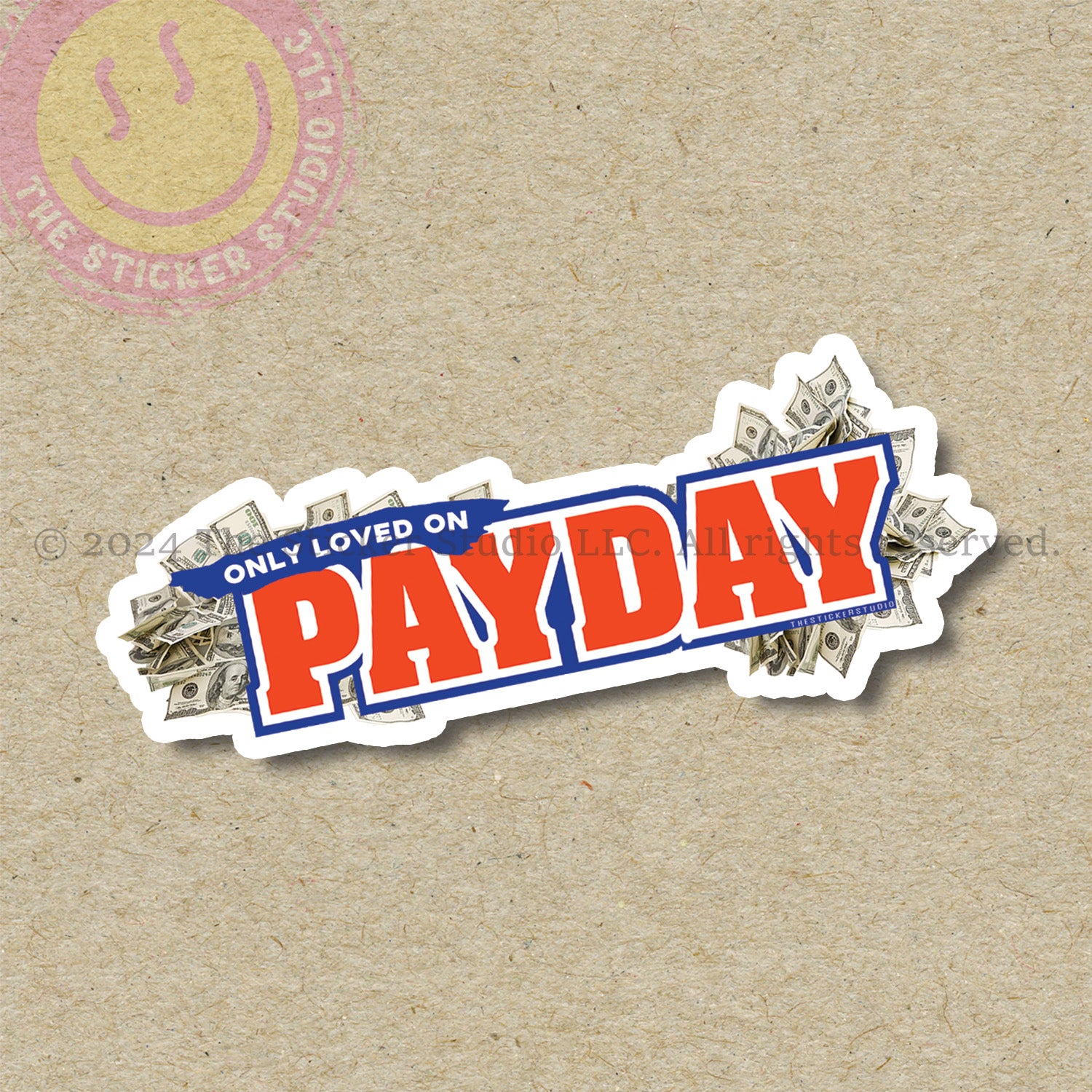 Sticker 》Blue Collar · 2024-004 · Only Loved On Payday – The Sticker ...